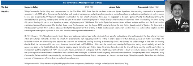 IAF's Double Valor: Heroes Awarded the Vayu Sena Medal Twice